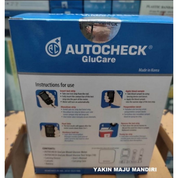 Jual Alat Cek Gula Darah AUTOCHECK GLUCARE | Shopee Indonesia