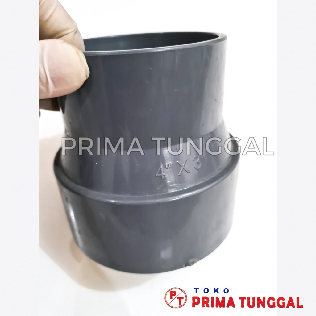 Jual Sambungan Turunan Pipa Dari 4" ke 3" Inch D Increaser Reducer PVC | Shopee Indonesia