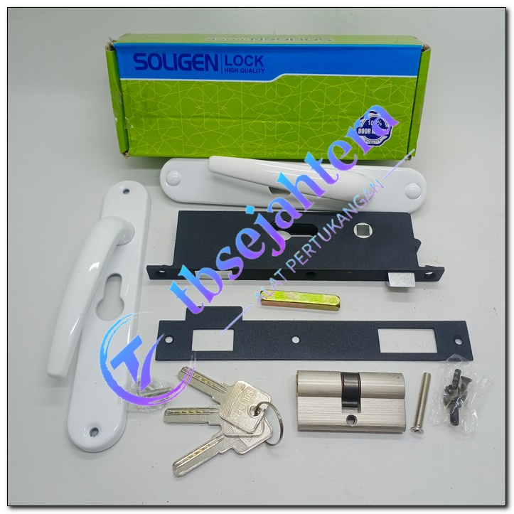 Jual handle kunci aluminium / pintu kasa / kawat set SOLIGEN | Shopee ...