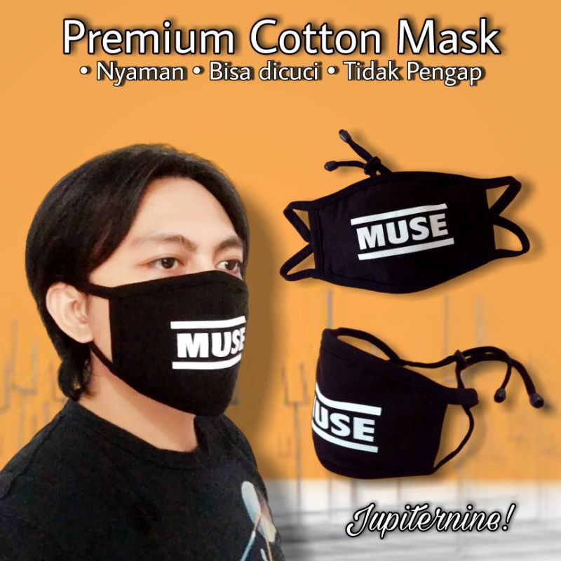 Jual Masker Band Muse Headloop Premium Cotton Fashion Musik Alternative ...