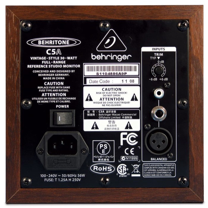 Jual Behringer C5A Reference Studio Monitor (Harga Sepasang) | Shopee ...