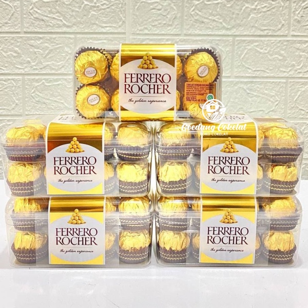 Jual Ferrero Rocher Chocolate T16 T5 T3 | Halal Cokelat Coklat Ferero ...