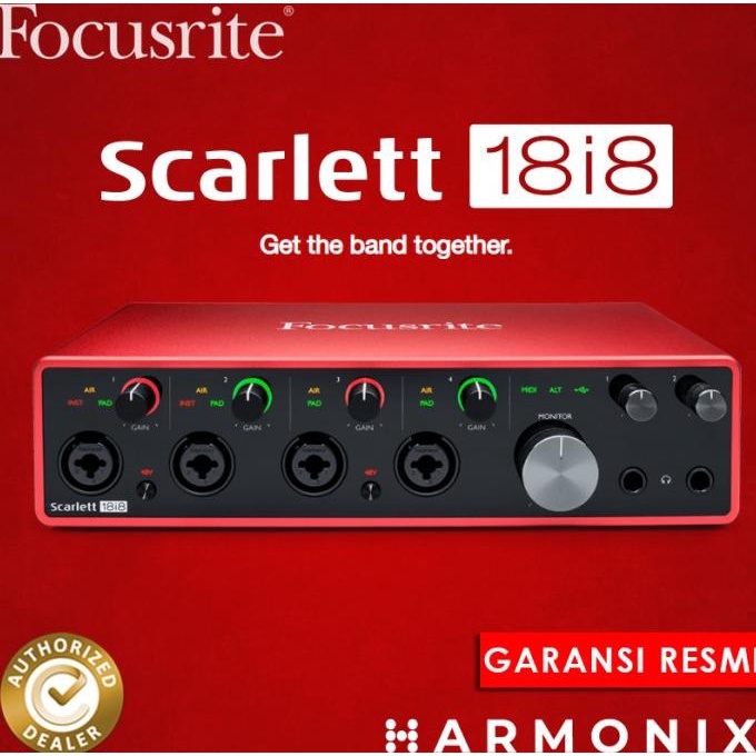 Jual Focusrite Scarlett 18I8 3Rd Gen Usb Audio Interface Murah | Shopee ...