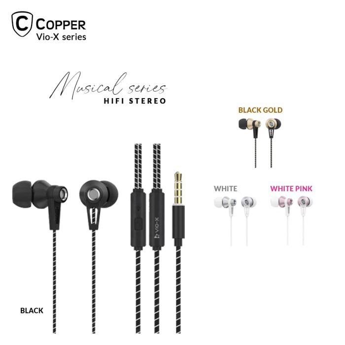 Jual COPPER MUSICAL Series Earphone / Headset / Handsfree CP03 | Shopee ...