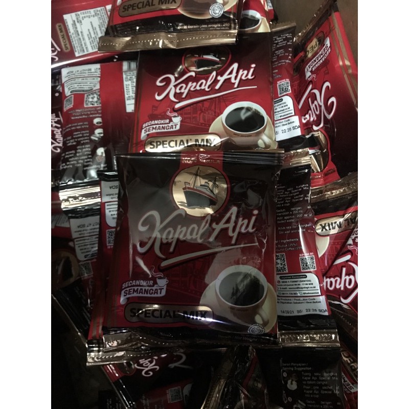 Jual Kopi Kapal api Special Mix 23 gram 1 renteng isi 10 sachet ...