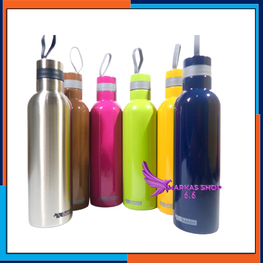 Jual BOTOL AIR DINGIN STAINLESS DUBBLIN JEWEL 1000 ML / BOTOL MINUM ...