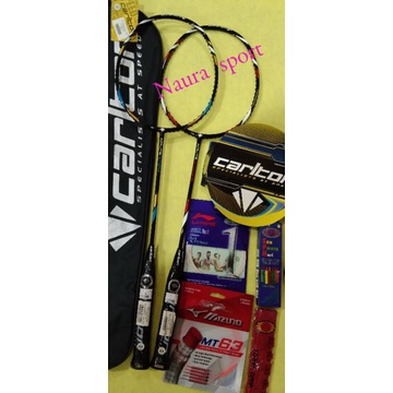 Jual Raket carlton airlite storm & cyclone di jamin 100%Original Free ...