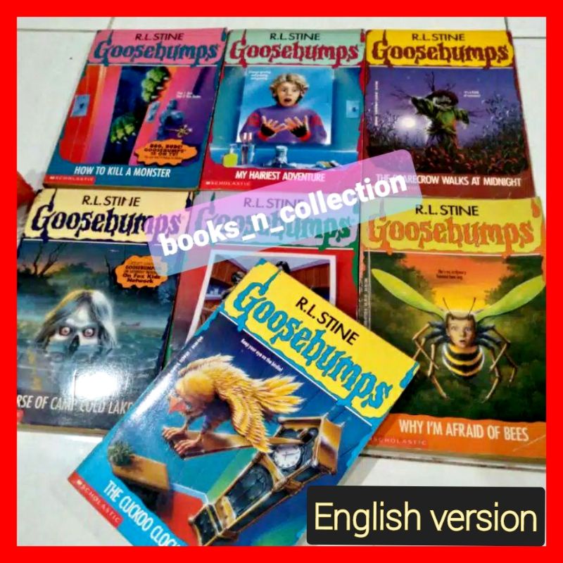 Jual ENGLISH novel goosebumps RL stine bahasa inggris preloved | Shopee ...