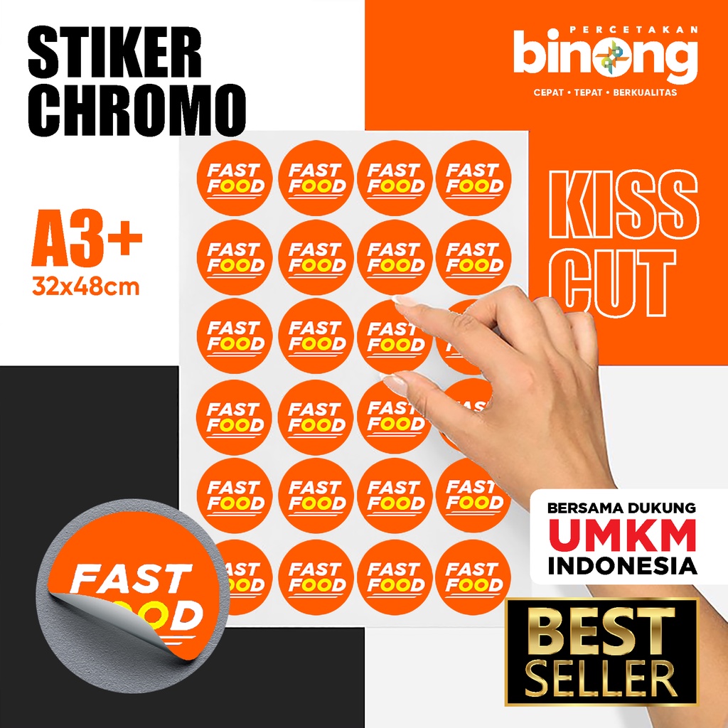 Jual Cetak Stiker / Sticker / Cromo, Kromo A3+ (Print + Kisscut ...