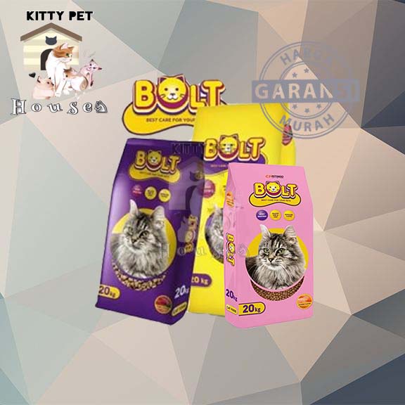 Jual MAKANAN KUCING BOLT TUNA & SALMON 20KG ( GOSEND & GRAB ) | Shopee ...