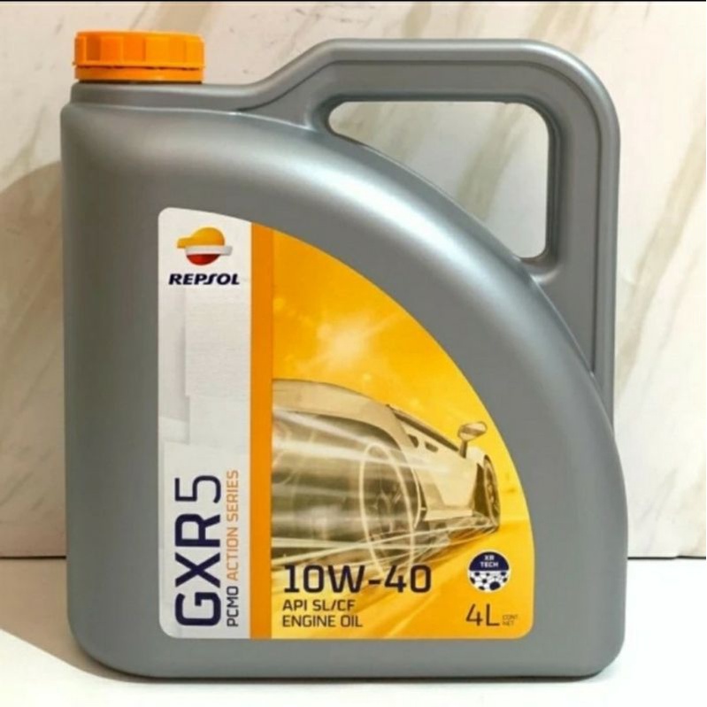 Jual Oli Mesin REPSOL GXR5 / GXR 5 Sae 10W40 / 10W 40 Api SL/CF (4 Liter) | Shopee Indonesia