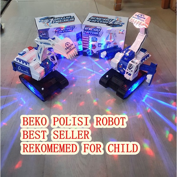 Jual MAINAN EXCAVATOR POLICE BEKO ROBOT POLISI ENGINEERING CONSTRUCTION ...