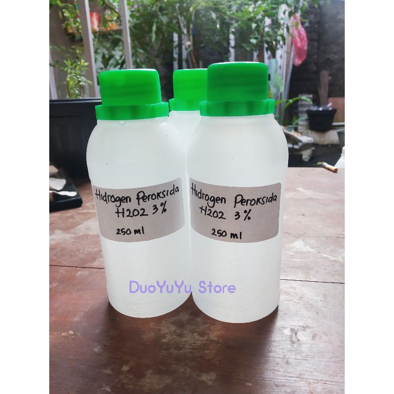 Jual H2O2 Hidrogen Peroksida 3% Antiseptik & Tanaman 250 ml | Shopee ...