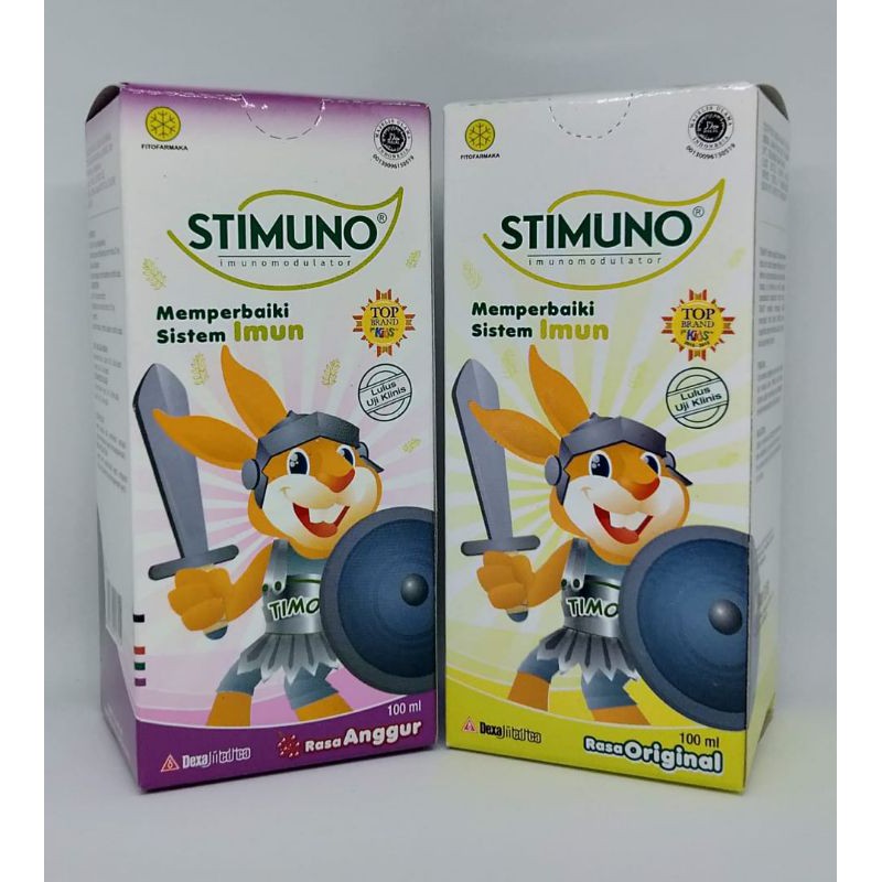 Jual Stimuno rasa Original, Anggur isi 100ml - Vitamin Daya Tahan Tubuh ...