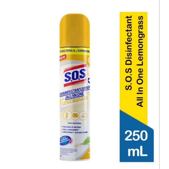 Jual SOS DISINFECTANT SPRAY 250ML | Shopee Indonesia