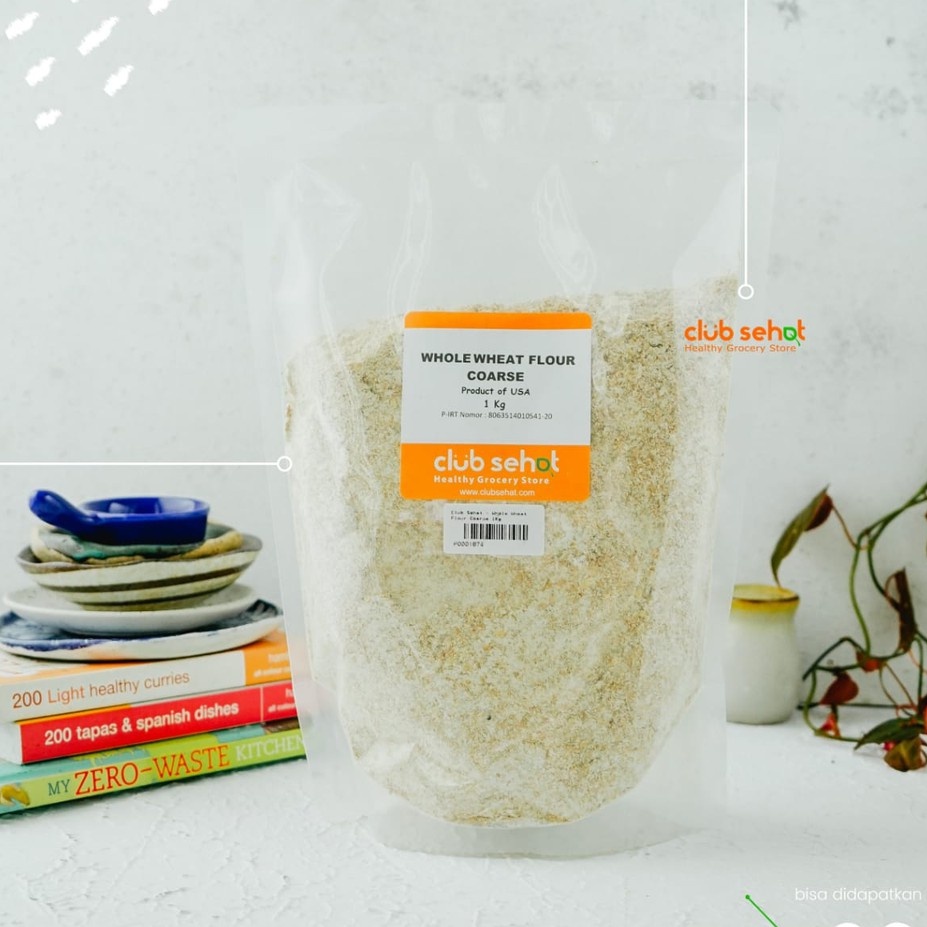 Jual Club Sehat - Whole Wheat Flour Coarse 1Kg Tepung Gandum Kasar ...
