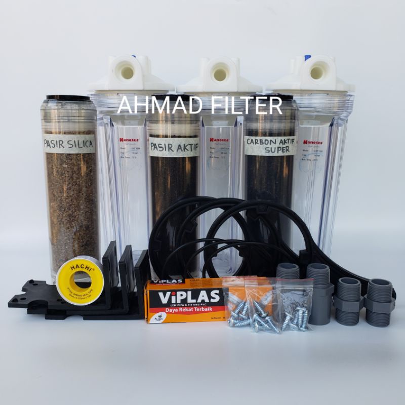 Jual FILTER AIR/PAKET SARINGAN AIR NANO 3 Saringan ZAT BERBESI SEDANG ...
