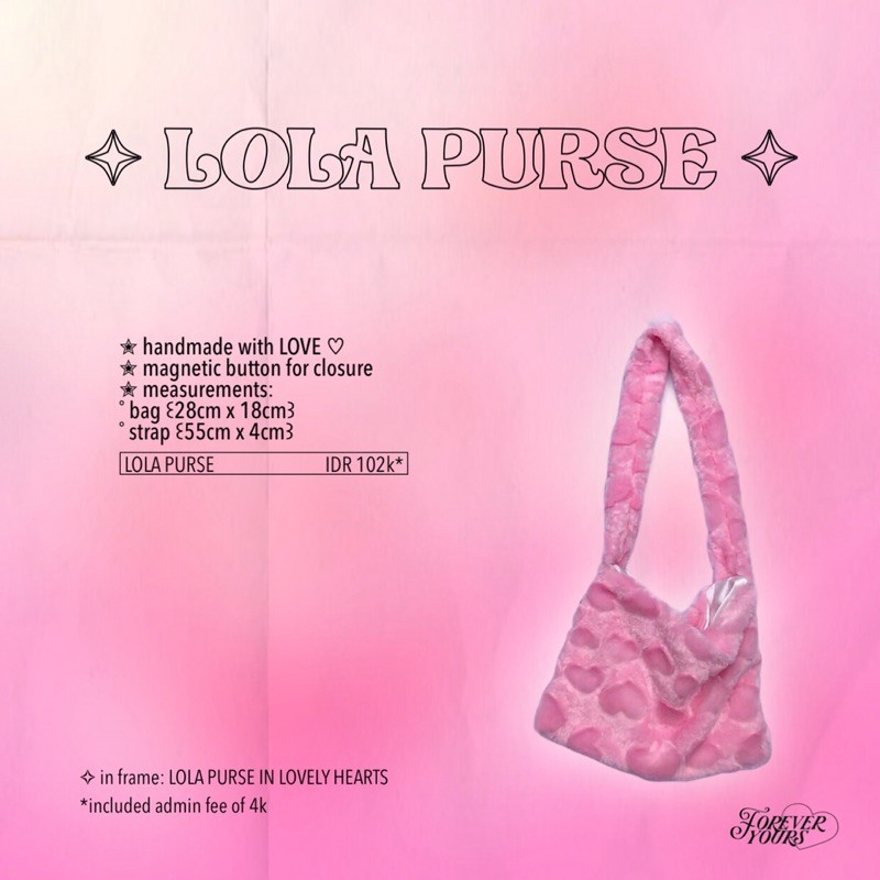 Jual LOLA PURSE | 4EYOURSS's FURRY BAG | Shopee Indonesia