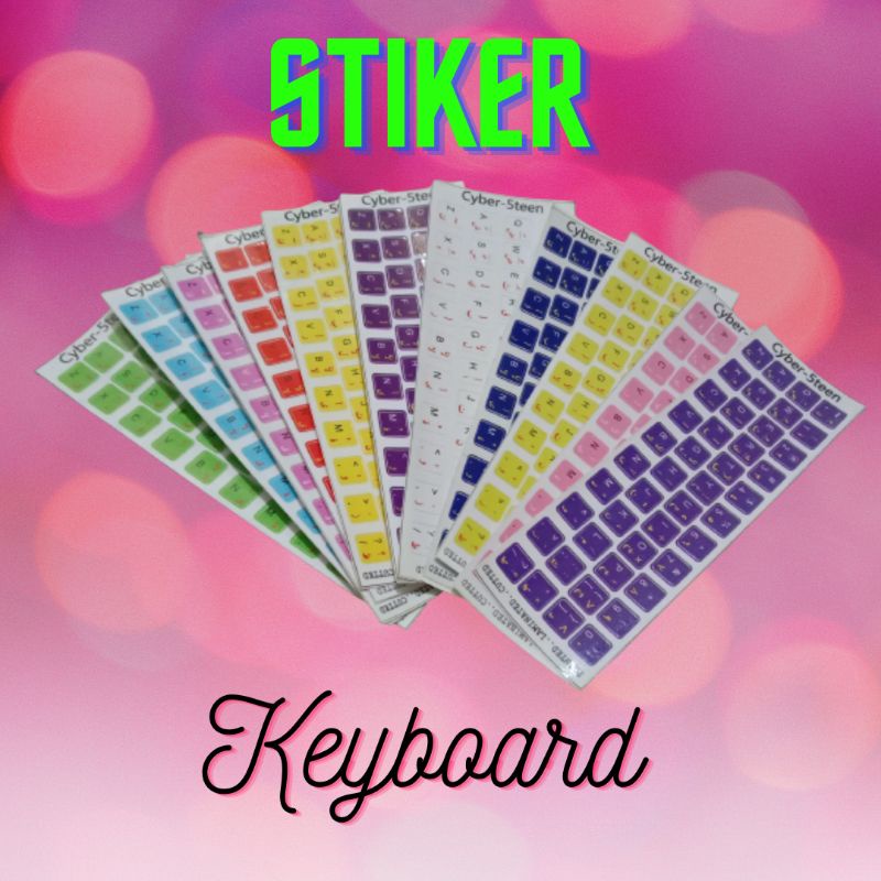 Jual Sticker Keyboard Arab Tombol Laptop Sticker Huruf dan Angka Arab ...