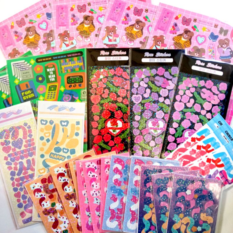 Jual sticker deco diary import for journal dan scrapbook hiasan ...