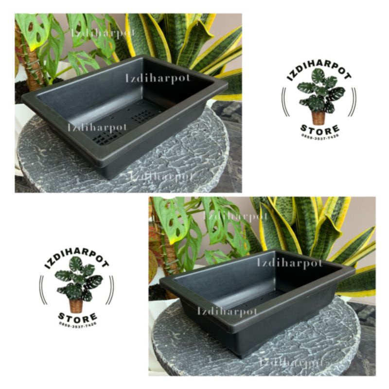 Jual pot bunga tanaman ceper NKT BONSAI 01 HITAM - NKT BONSAI 01 HITAM ...