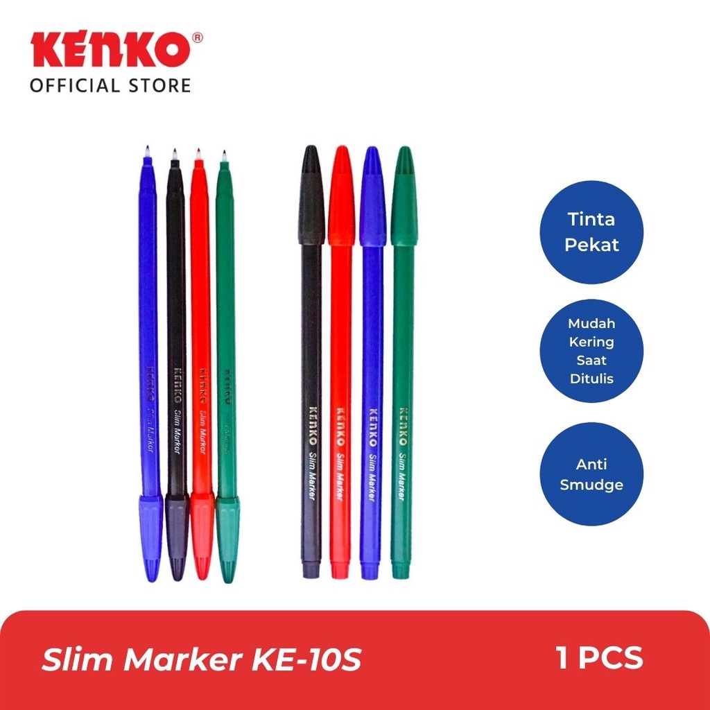 Jual KENKO SLIM MARKER / Spidol Tinta KE-10S | Shopee Indonesia