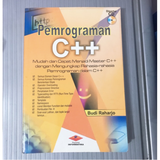 Jual Buku Pemrograman C++ oleh Budi Raharjo (preloved) | Shopee Indonesia
