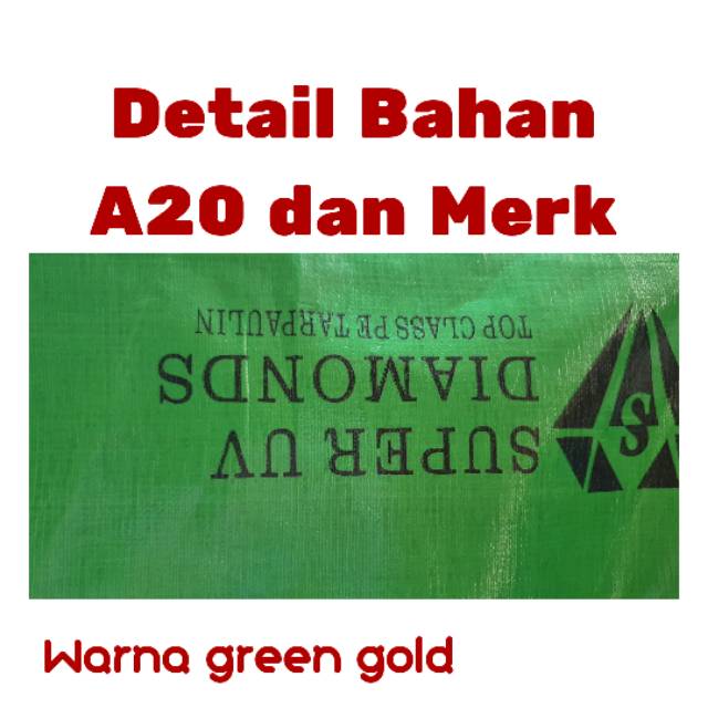 Jual TERPAL PLASTIK A20 UV ukuran 2x4 + lubang di 4 meternya | Shopee ...