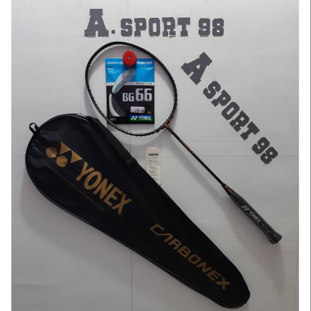 Jual RAKET BADMINTON YONEX CARBONEX 50 JP LOGO PBSI 30 LBS | Shopee Indonesia