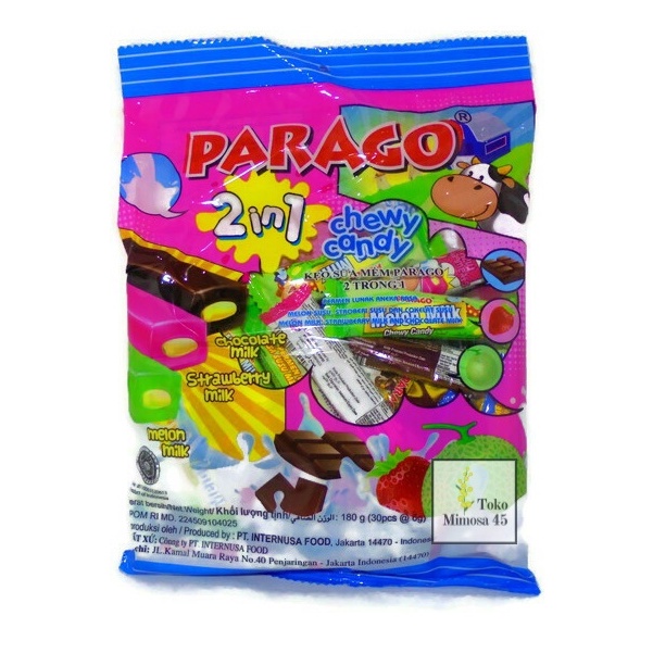 Jual Parago 2in1 Permen Chewy Pak 30 pcs | Shopee Indonesia