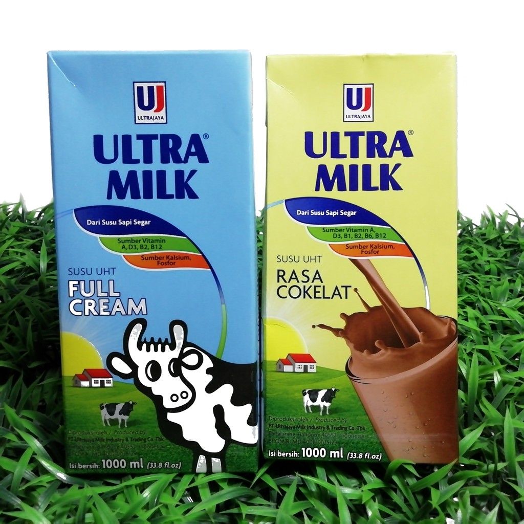 Jual Susu Ultra Milk 1000 ml. Rasa Coklat / Full Cream | Shopee Indonesia