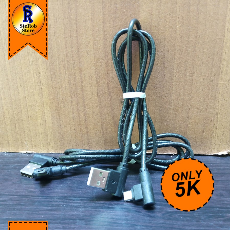 Jual Cable Data Charger Micro USB 100cm Model L Kabel Data Gaming Mode ...