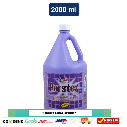 Jual Porstex Pembersih Keramik Porselin Ungu Botol 2000 mL | Shopee ...
