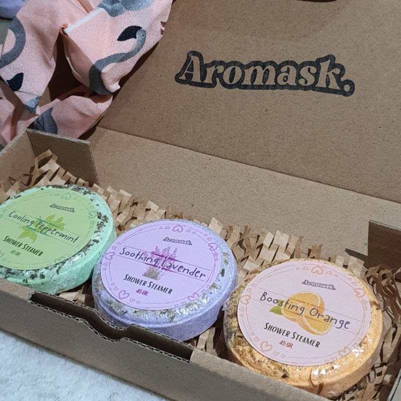 Jual Aromask Shower Steamer - Aromatherapy untuk mandi dengan shower ...