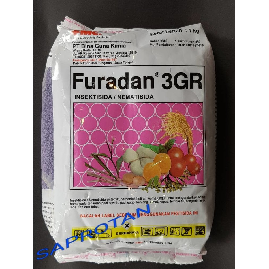 Jual FURADAN 3GR 1kg insektisida pestisida racun serangga cacing semut ...