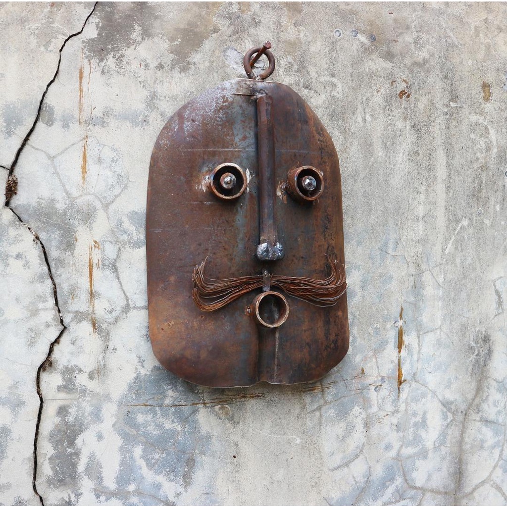 Jual Topeng Besi Kreasi/Pajangan Hand Made/Kerajinan Tangan | Shopee ...