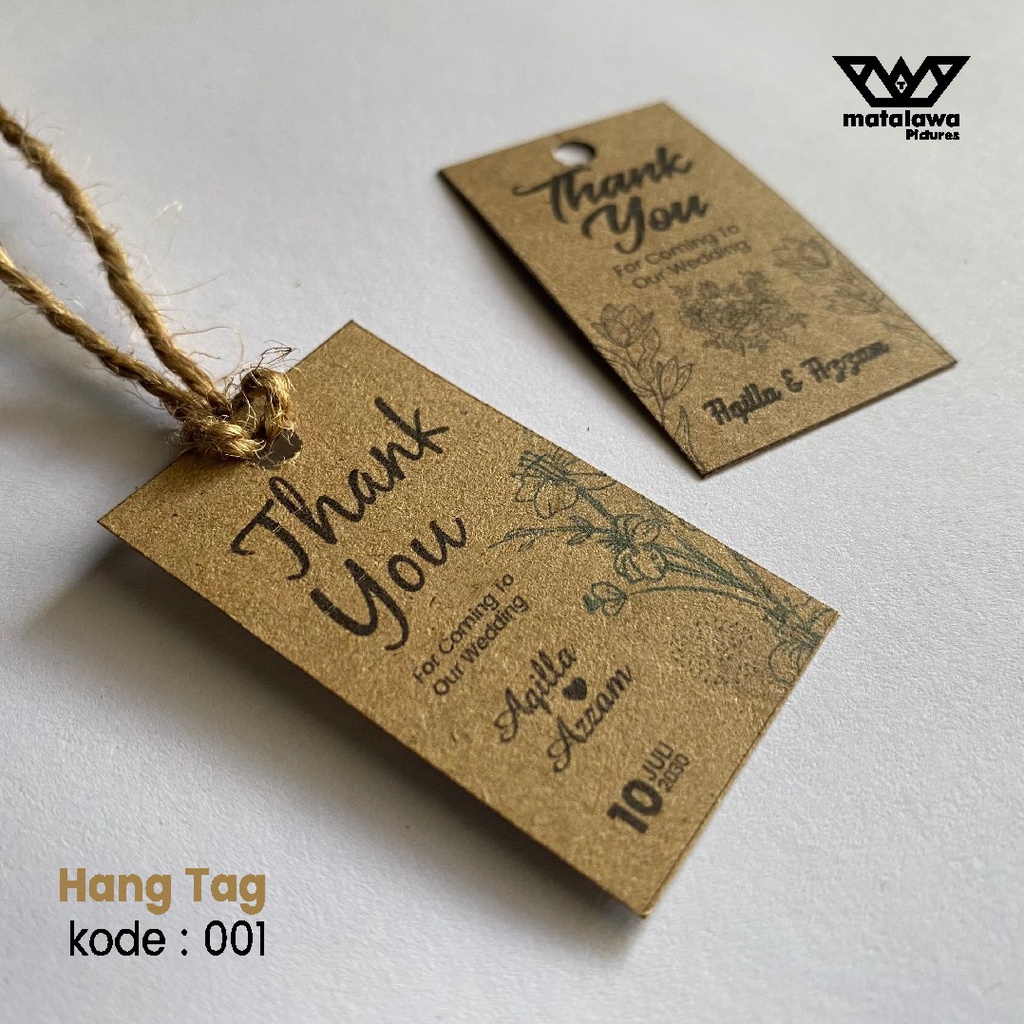 Jual Hang / souvenir tag custom edisi vintage ( murah / samson / craft ...