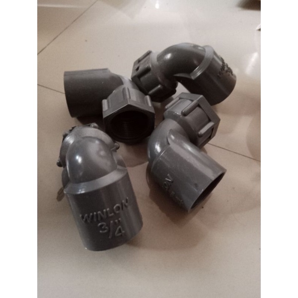 Jual Sambungan Pipa / Knee Drat Dalam WinLon 1/2 & 3/4 | Shopee Indonesia