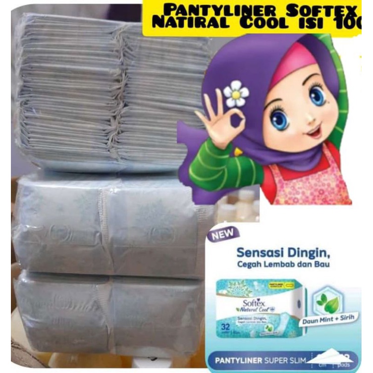 Jual PANTYLINER SOFTEX NATURAL COOL ISI 50 &100 PCS | Shopee Indonesia