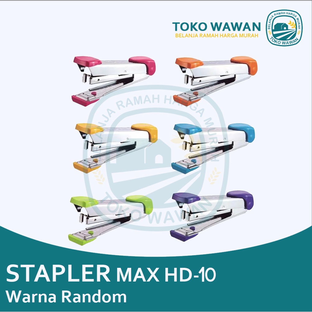 Jual Stapler / Alat Staples MAX HD-10 Tokyo Design Ukuran Kecil ...