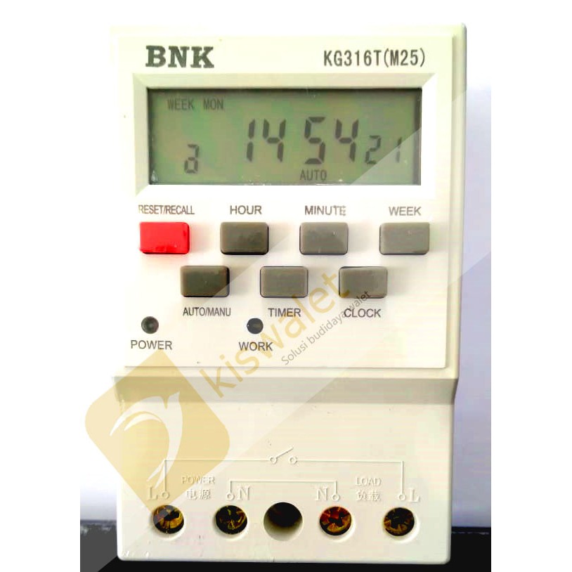 Jual Pengatur waktu ON OFF timer control switch BNK KG316T (M25) mist ...