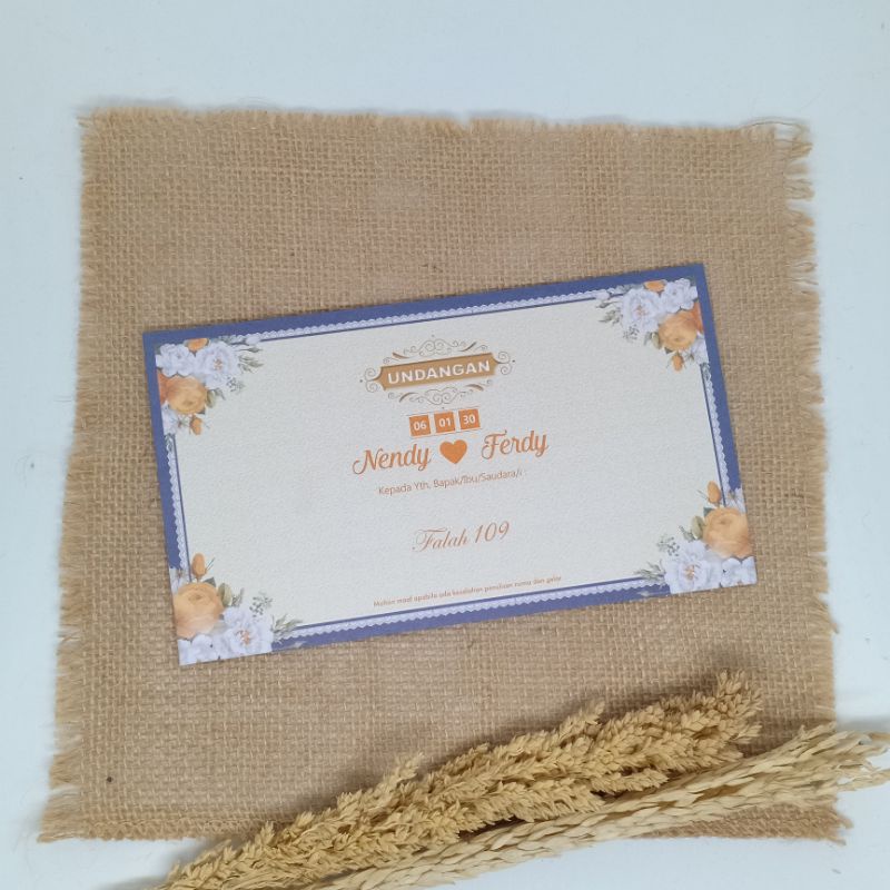 Jual Undangan Pernikahan Rustik Murah Kekinian Unik [Kode: F 109 ...