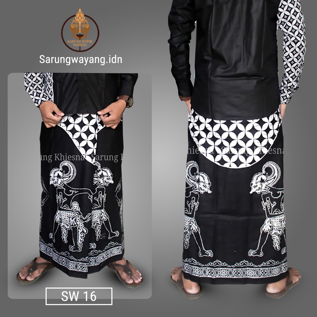 Jual SARUNG BATIK MOTIF WAYANG GUNUNGAN | Shopee Indonesia