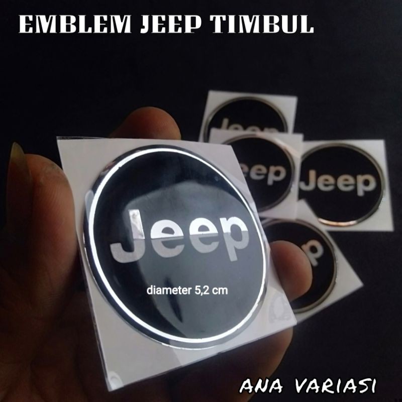 Jual stiker timbul emblem jeep emblem logo jeep emblem mobil jeep ...