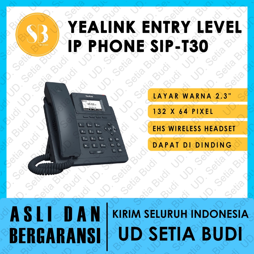 Jual Yealink Entry Level IP Phone SIP-T30 | Shopee Indonesia