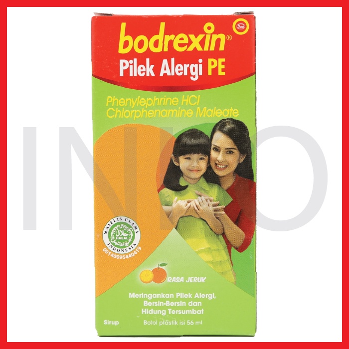 Jual BODREXIN PILEK ALERGI PE SIRUP RASA JERUK 56ML | Shopee Indonesia