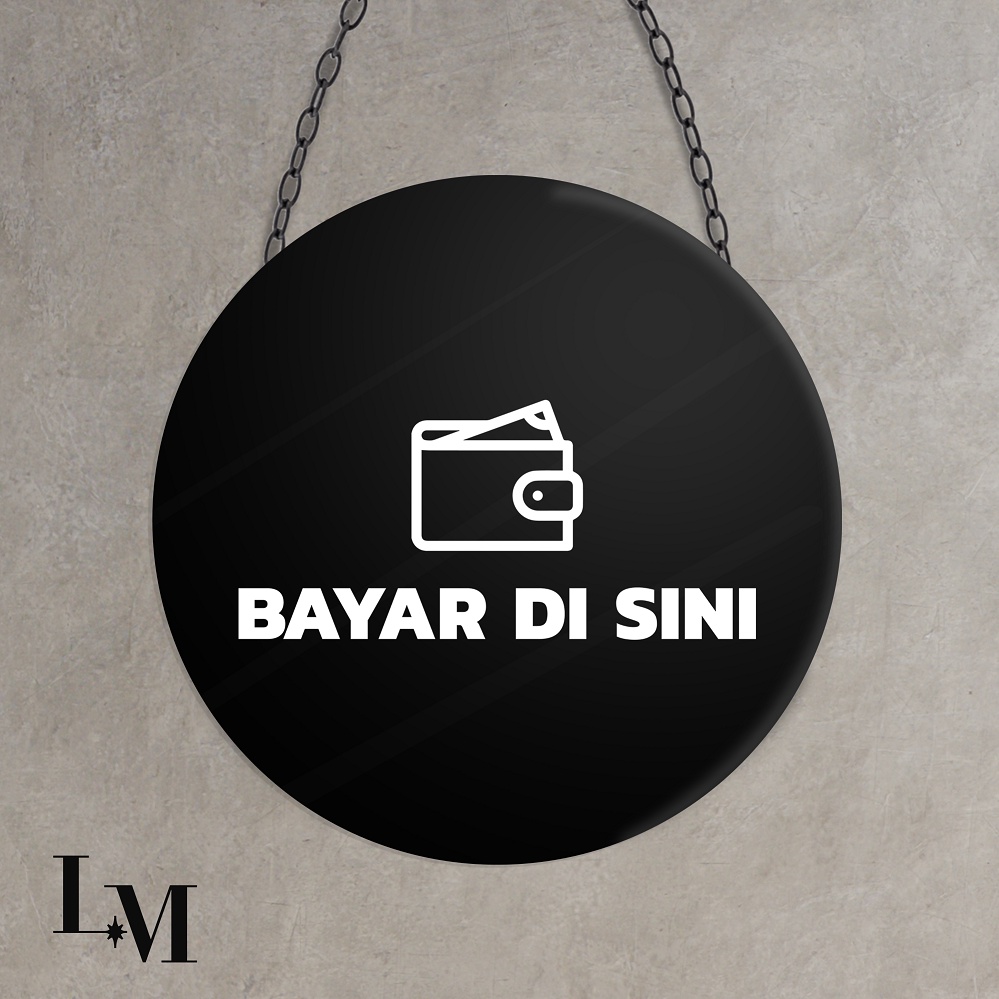 Jual sign board BAYAR DI SINI | Shopee Indonesia