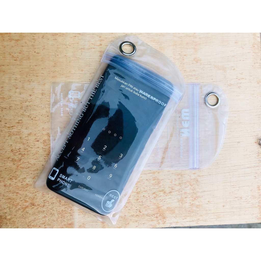 Jual Waterproof Case Hp Handphone Plastik Kantong HP Waterproof HP super strong Anti air 100% ...