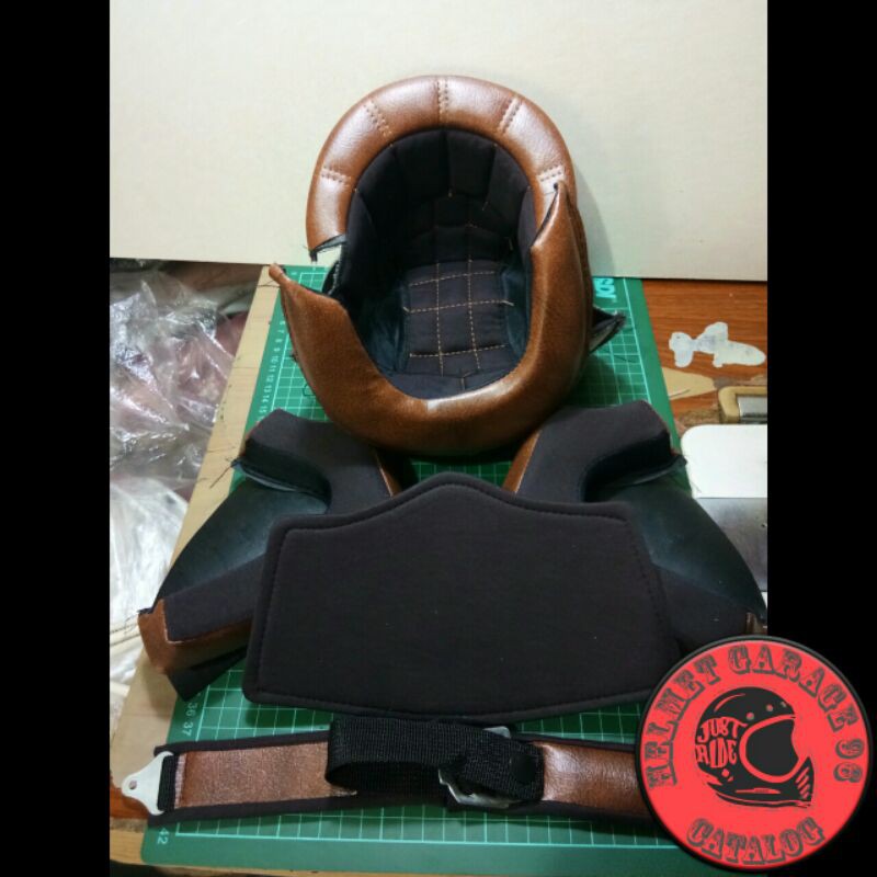 Jual Busa Helm Bandit custom warna coklat | Shopee Indonesia