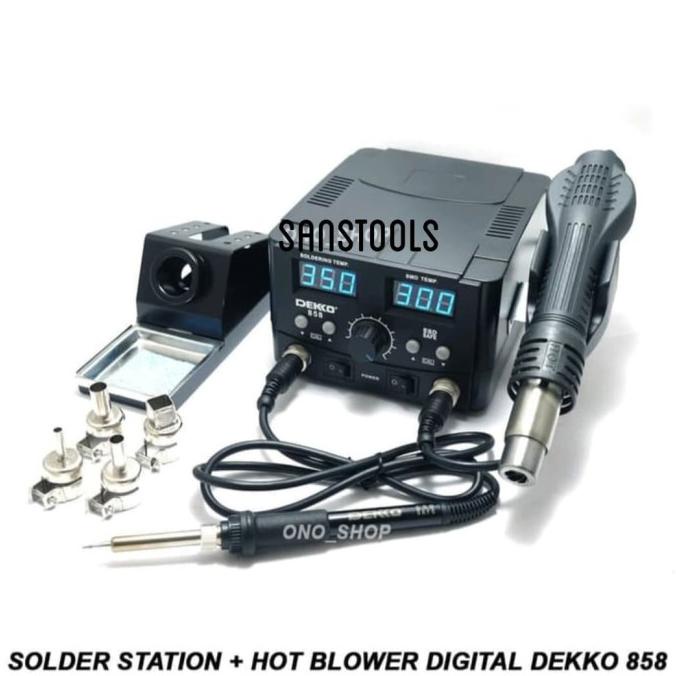Jual Dekko 858 Soldering Station + Hot Blower Air Heater Solder Uap ...